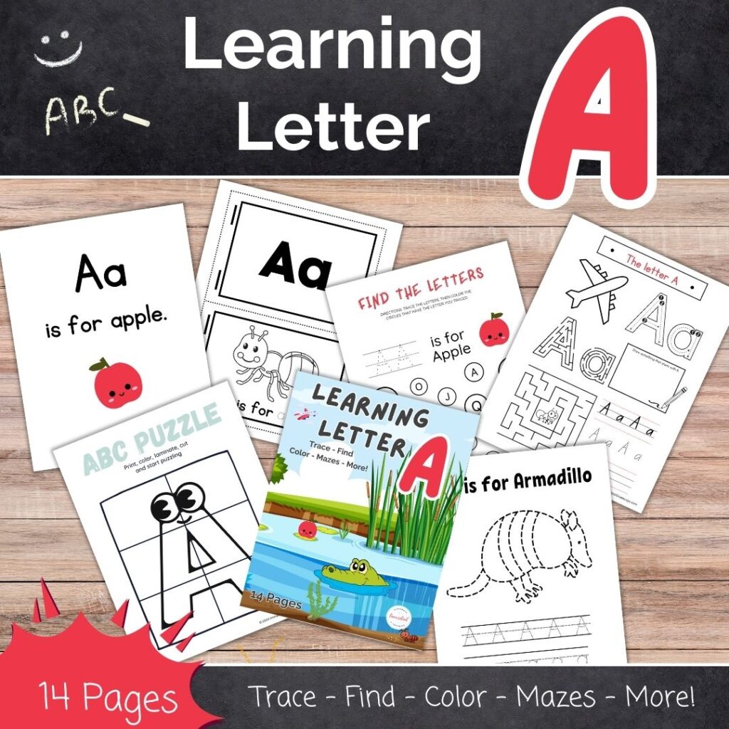 Learning Letter A - Homeschool Giveaways