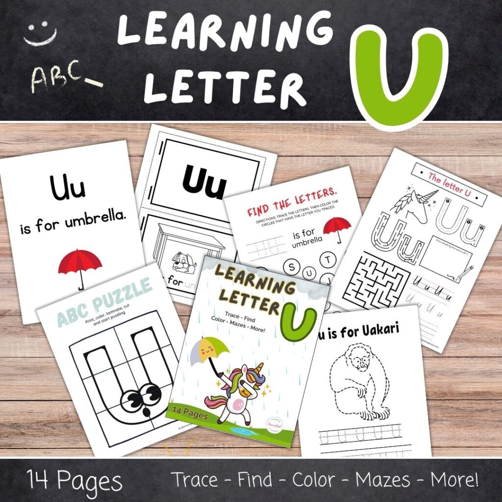 Learning Letter U - Homeschool Giveaways