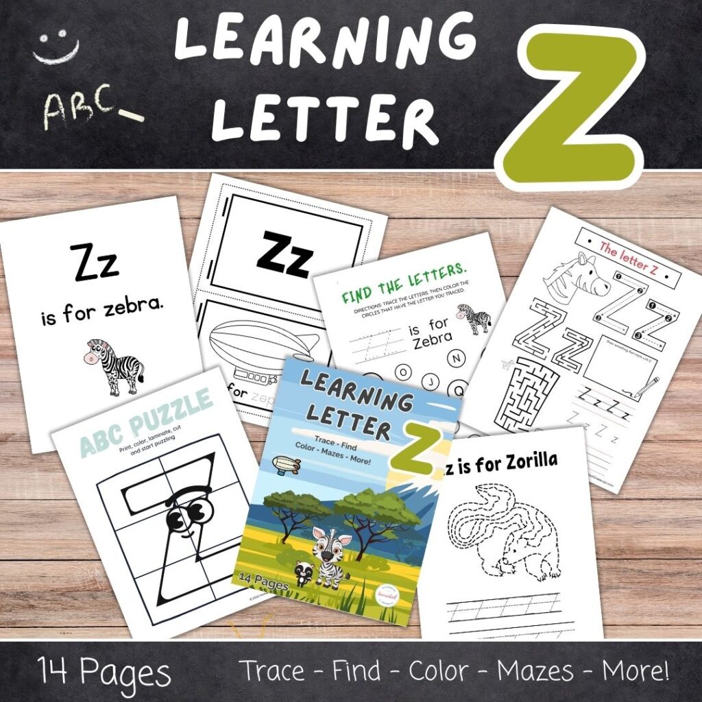 Learning Letter Z - Homeschool Giveaways