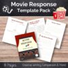 Movie Response Template Pack - Homeschool Giveaways