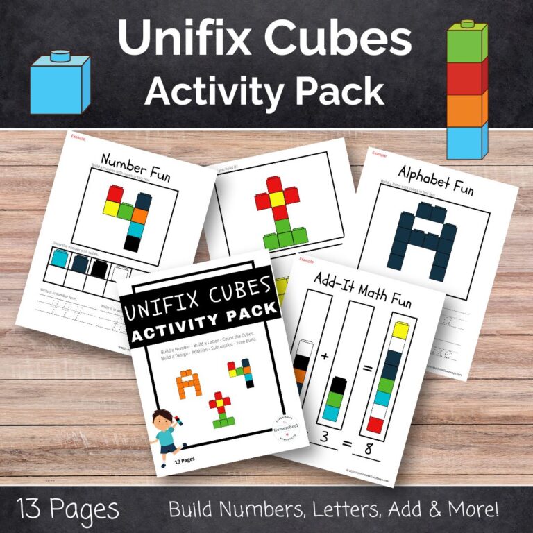 Unifix Cubes Activity Pack - Homeschool Giveaways