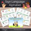 Sign Language Alphabet Flash Cards - Homeschool Giveaways