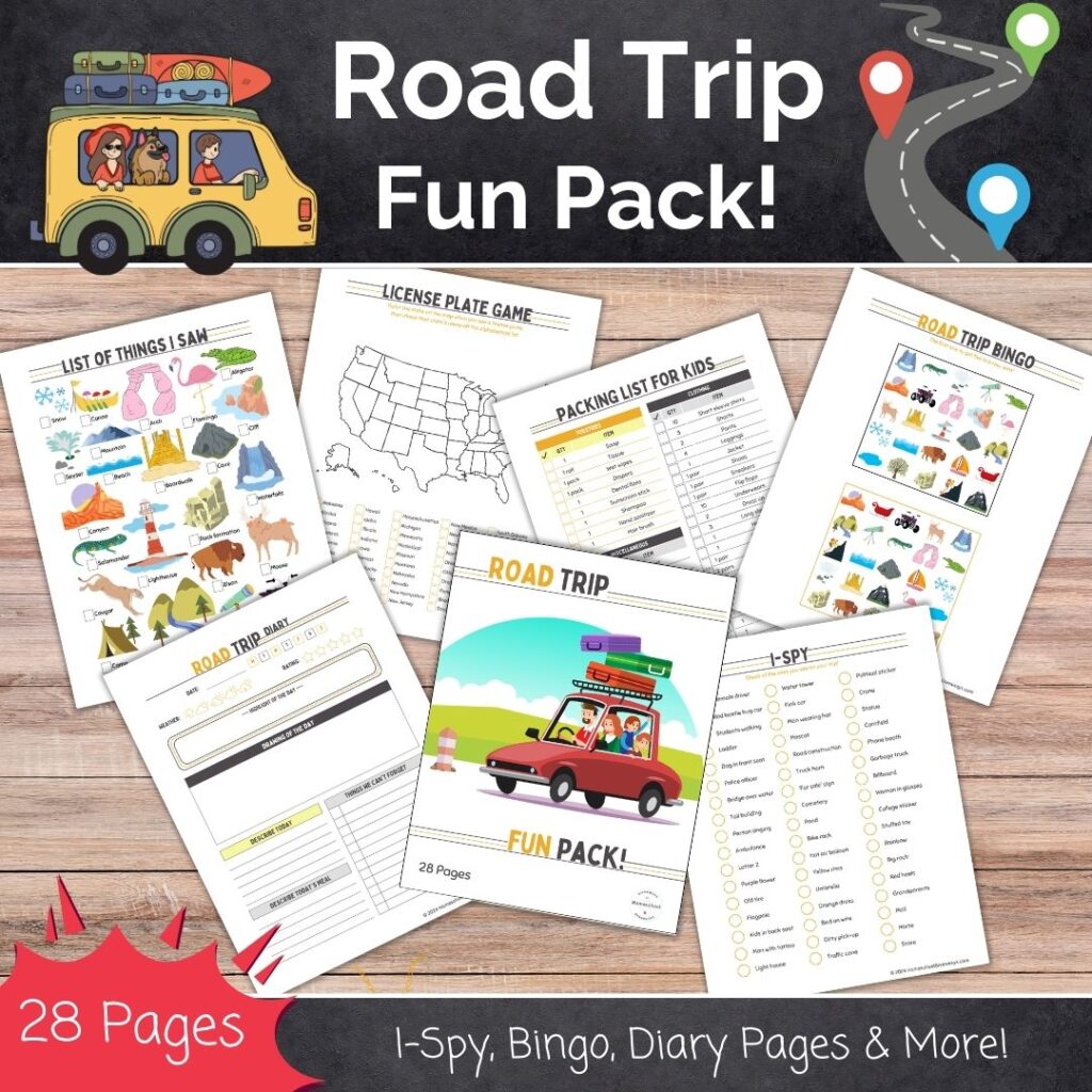 Road Trip Fun Pack - Homeschool Giveaways