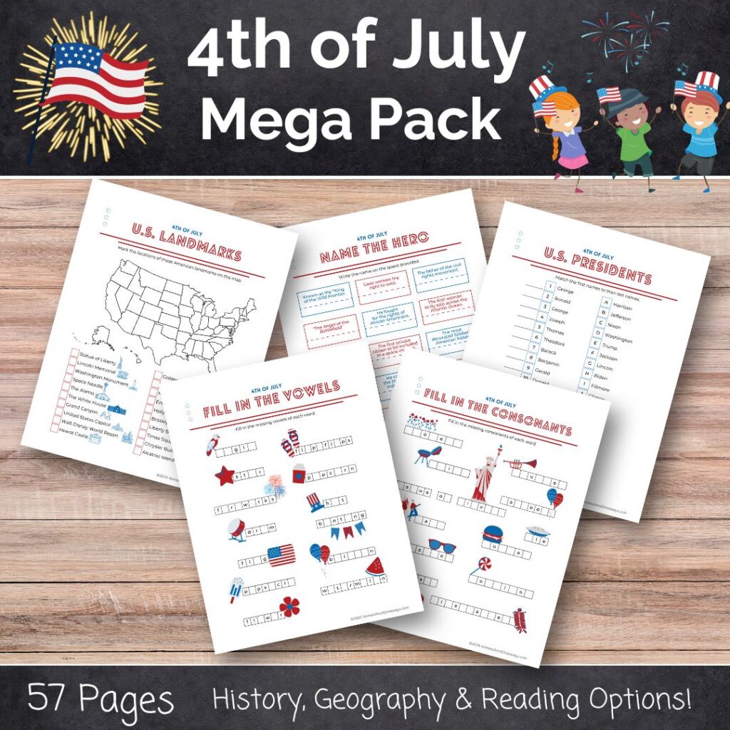 Mega 4th of July Activities Pack - Homeschool Giveaways