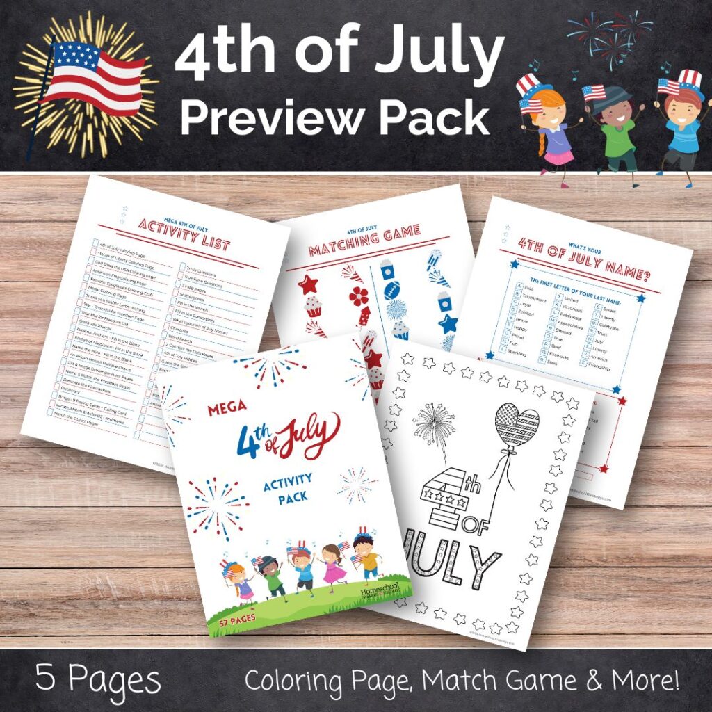 4th of July Preview Pack - Homeschool Giveaways