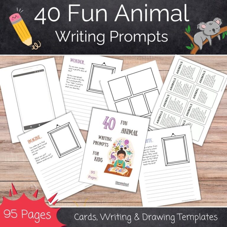 40 Fun Animal Writing Prompts - Homeschool Giveaways