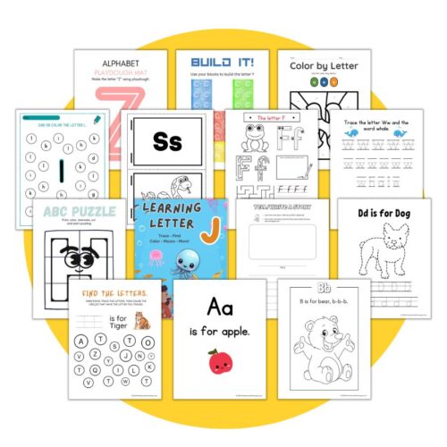 Alphabet Worksheets A–Z Mega Pack - Homeschool Giveaways